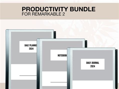 Remarkable 2 Productivity Bundle Remarkable 2 Templates Starter Pack Etsy