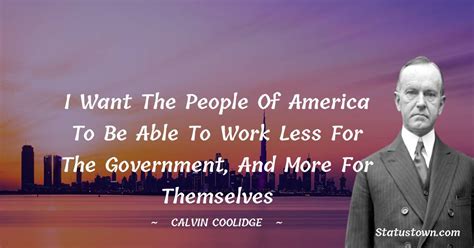 Calvin Coolidge Quotes