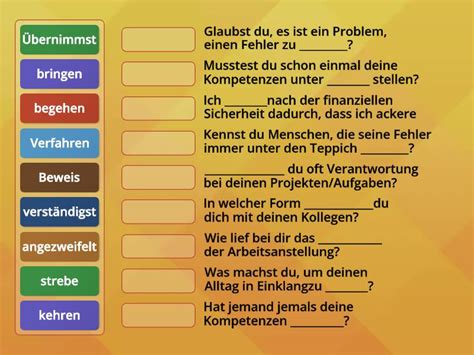 Wortschatz Match Up