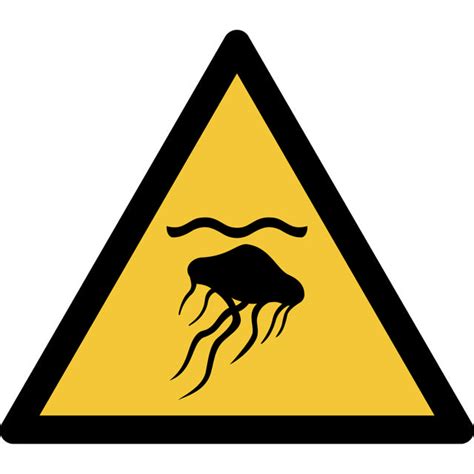 Safety Sign Warning Jellyfish