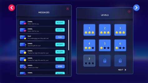 Dark Glowing Flat Gui Ui Kit Psd Ai Source Files In 2d Assets