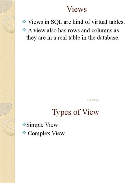 Subqueries And Views Pdf
