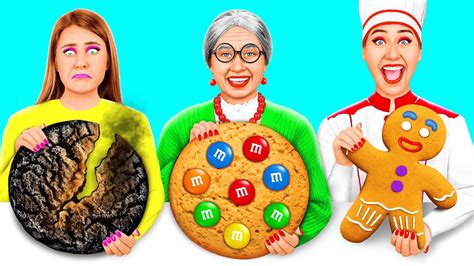 Me Vs Grandma Cooking Challenge Funny Food Challenges By Teenteam
