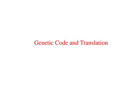 Solution Genetic Code Mutation And Translation Studypool