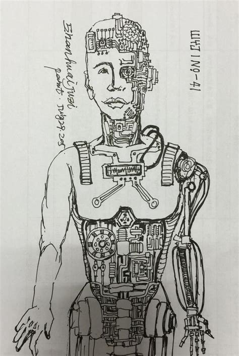 機械人手繪效果與線稿設計 每日頭條