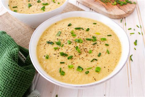 High Protein Potato Leek Soup Vegan St Patricks Day Recipe From The