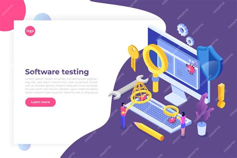 Premium Vector Software Or Application Testing Isometric Concept