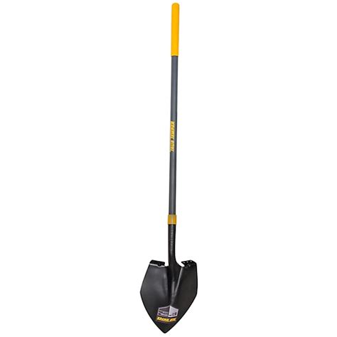 True Temper Round Point Excavator Shovel With Fiberglass Handle And