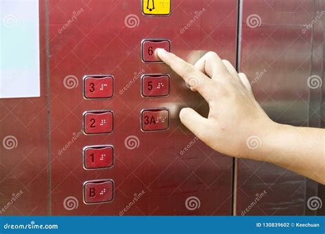 Braille Elevator Numbers Stock Image 130132927