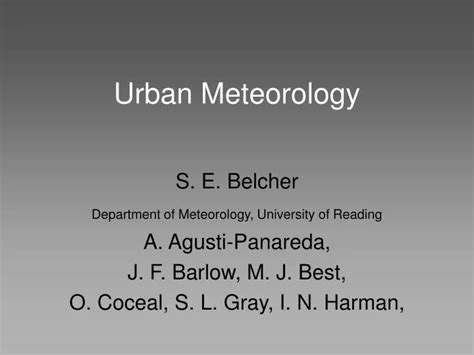 Ppt Urban Meteorology Powerpoint Presentation Free Download Id 5605257