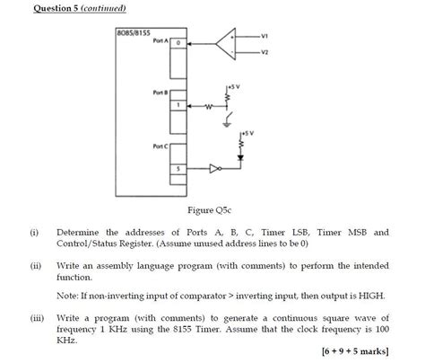 Solved An 8085 Microprocessor Is Interfaced With An LED A Chegg Com