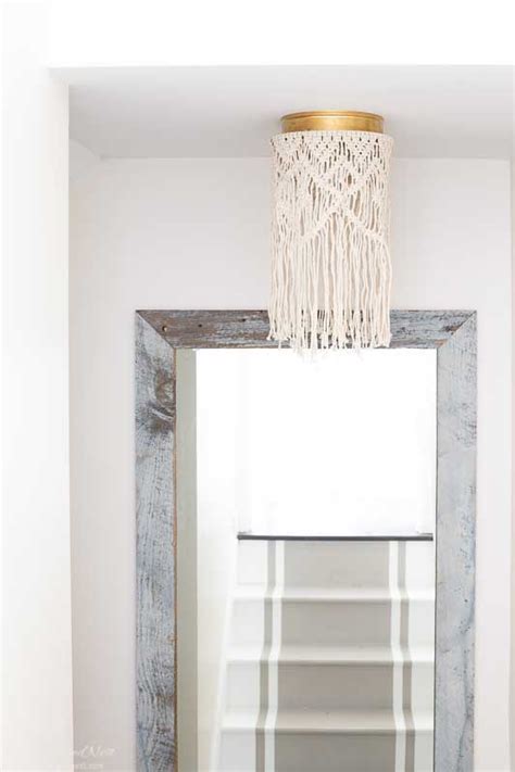 Boob Light Busting Macrame Boho Lighting Hack The Heathered Nest