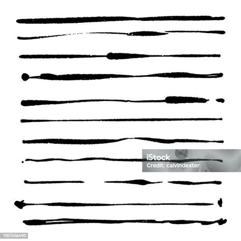 Collection De Pinceaux Dencre Et De Crayon Vecteurs Libres De Droits Et