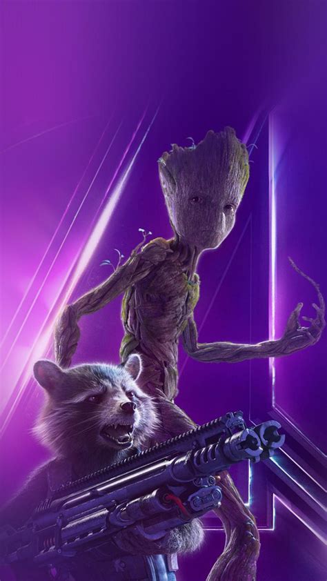 Rocket Raccoon And Groot Wallpaper