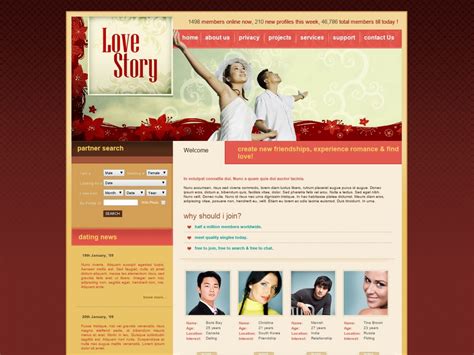 html css templates for free love story free html templates free css