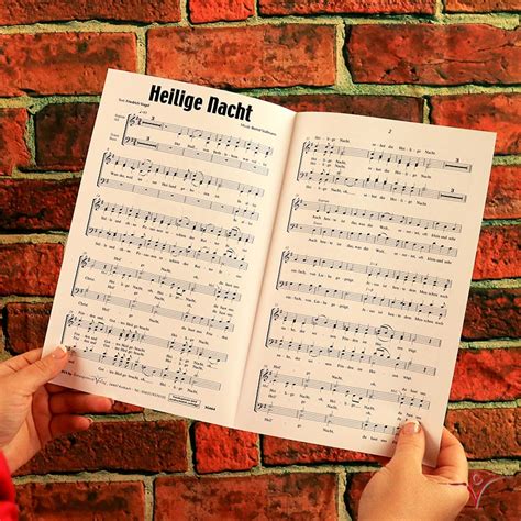Heilige Nacht Chornoten für Männerchor 4 stimmig TTBB Klavier