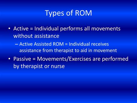 What Is Active And Passive Rom At Allison Rios Blog