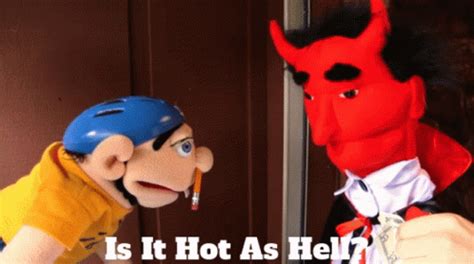 Puppet Is It Hot As Hell Gif Gifdb Com