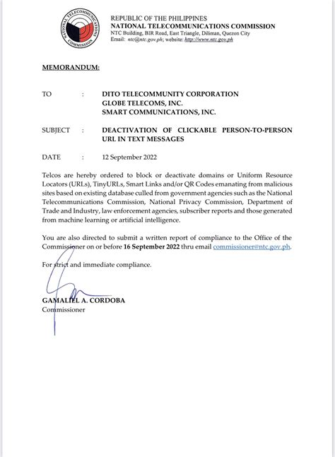 The NTC Has Ordered Telcos To Deactivate Clickable URLs From Malicious Sites In Text Messages