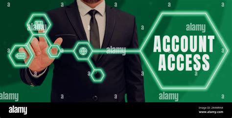 Conceptual Display Account Access Business Showcase Full Privilege For