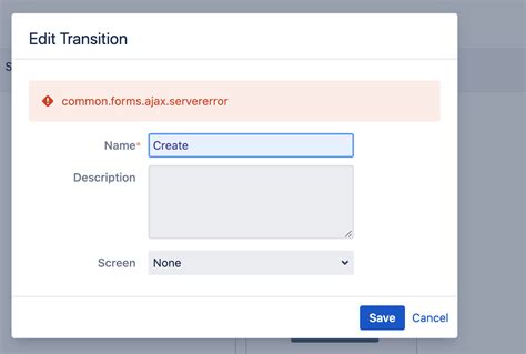 Nullpointerexception While Editing The Name Of A Transition Jira And
