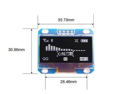 Oled Display Blue Interface Ic Electrodragon