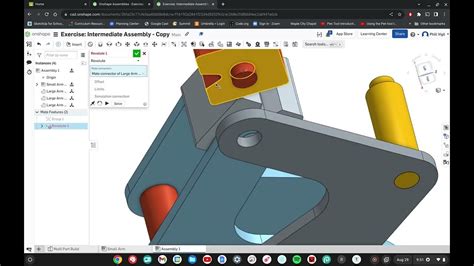 Onshape Assemblies Intermediate Assemblies Youtube