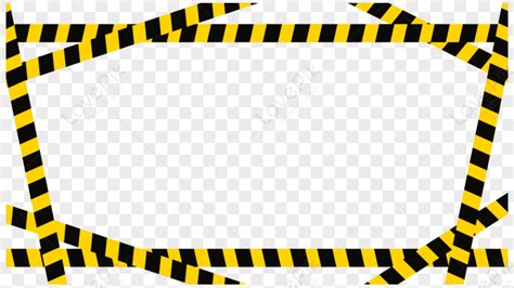 Warning Line Horizontal Map Border Yellow And Black Twill Note Stripe