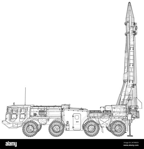 Tactical Short Range Ballistic Missile On Truck Special Military