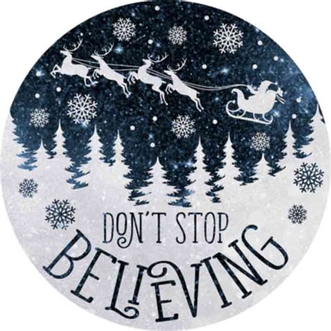 Dont Stop Believing Santas Sleigh Dtf Transfer