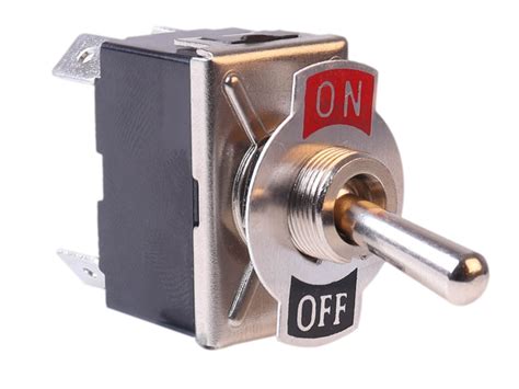 Mom Off Double Pole Toggle Switch With Decal Plate A V Volt Planet