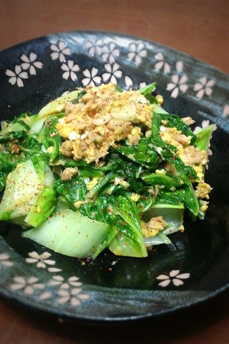 べか菜（山東菜）のツナ卵オイスター炒め♪ By シャア専用料理長 【クックパッド】 簡単おいしいみんなのレシピが356万品