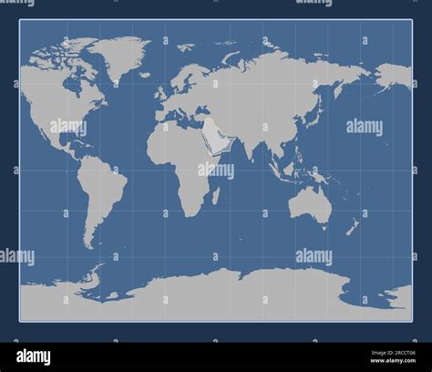 Shape Of The Arabian Tectonic Plate On The Solid Contour Map In The Gall Stereographic