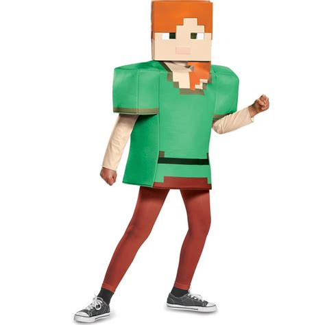 Minecraft Alex Costume Girls Minecraft Alex Cosplay Costume Party World