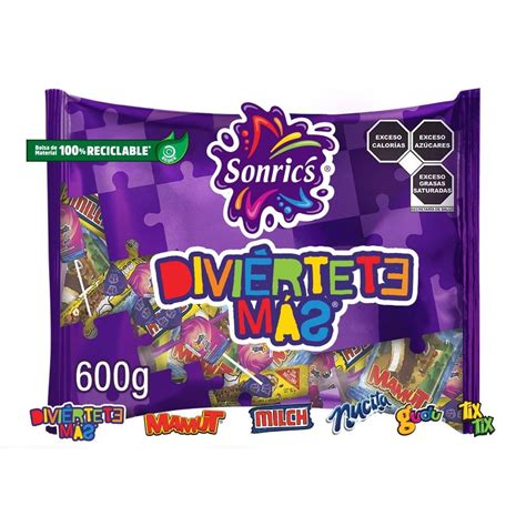 Dulces Sonrics Diviértete Más Surtidos 600 G Bodega Aurrera Despensa A Tu Casa