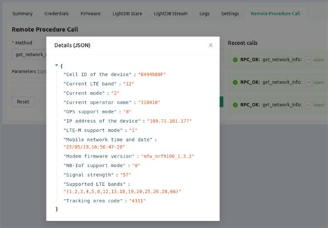 How To Get Network Information From A Nordic Nrf9160 Cellular Modem The Golioth Developer Blog