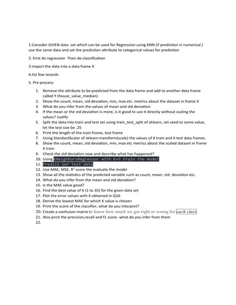 Knn Regression And Classification Exercise