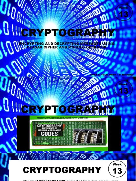 week 13 cryptography download free pdf cipher cryptography