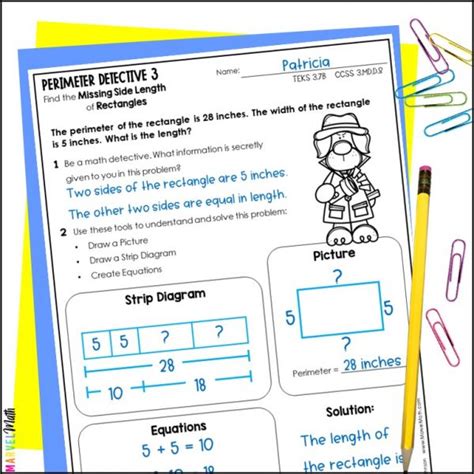 3rd Grade Area And Perimeter Worksheets Capacity And Weight Worksheets