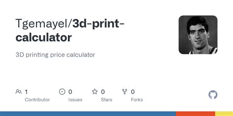 Github Tgemayel 3d Print Calculator 3d Printing Price Calculator