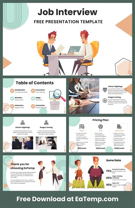 Interview Powerpoint Presentation Template Ppt Free Download Free