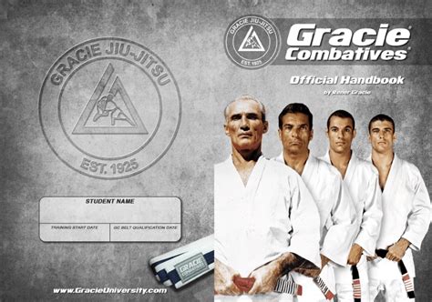 Gracie Combatives Handbook Jiu Jitsu Training Guide