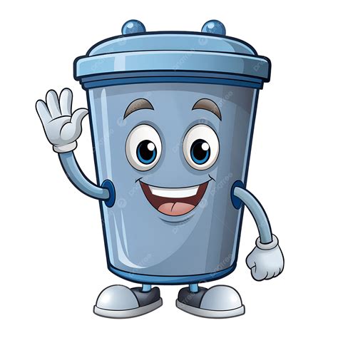 Happy Trash Can Cartoon Character Clipart Free Happy Clipart Cartoon Clipart Trash Clipart