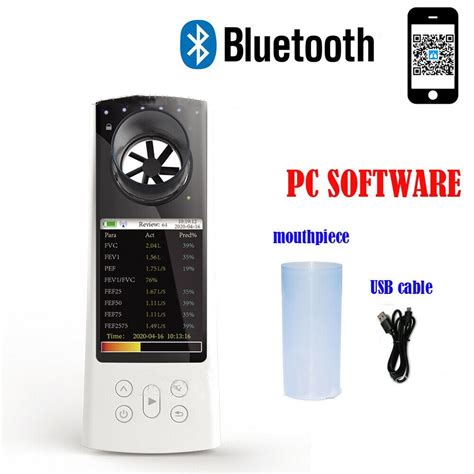 Contec Pulmonary Lung Function Tests Analyzer Portable Spirometer Spirometry Lung Testing