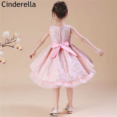 Pink Flower Girls Dresses Hand Made Soft Tulle Lac Grandado