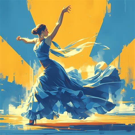 Dance Of Elegance And Grace Premium Ai Generated Image