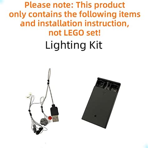 GEAMENT LED Light Kit Compatible With Lego Luke Skywalker Red Five Helmet Lighting Set For