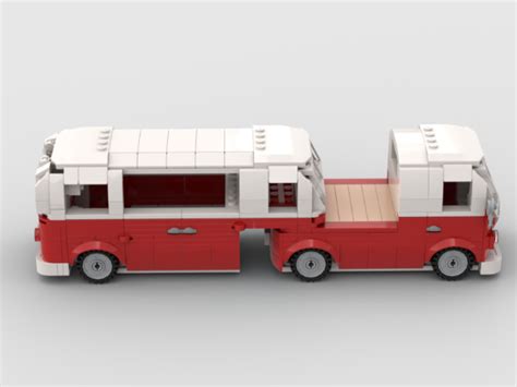 Lego Moc Volkswagen Bus Trailer By Prixard Rebrickable Build With Lego