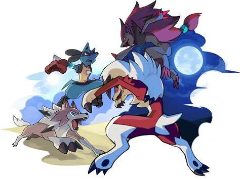 Lucario And Zoroark Fusion