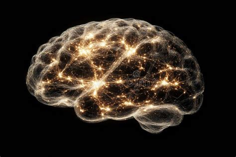 Glowing Neural Networks And Synapses Form An Abstract Representation Of The Human Brain